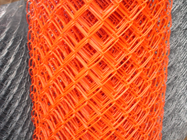 Orange Chain Link Mesh - Mesh - OUR PRODUCTS - Wire Works New Zealand ...